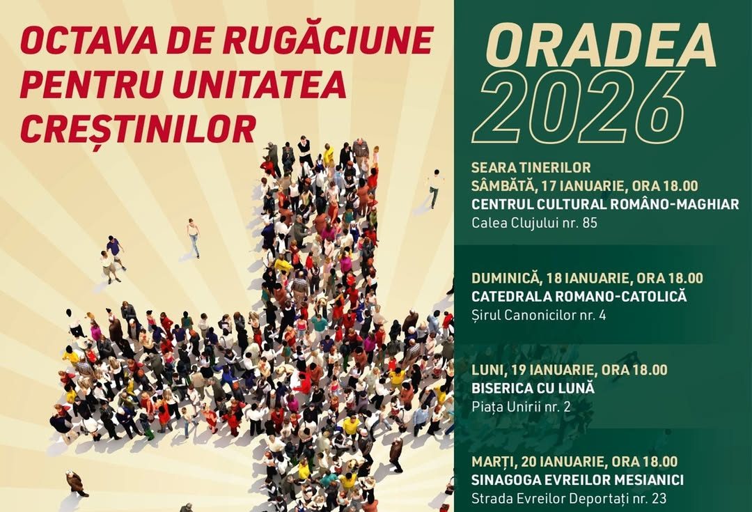 Octava de rugăciune pentru unitatea creștinilor – Oradea 2026 ...