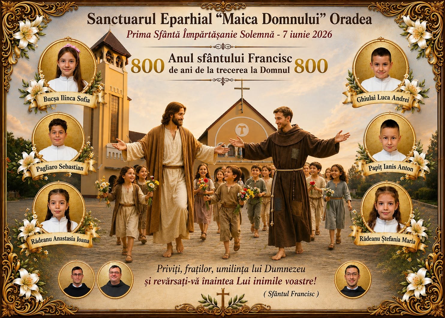 PRIMA SFÂNTĂ ÎMPĂRTĂȘANIE la Sanctuarul Eparhial „MAICA DOMNULUI ...